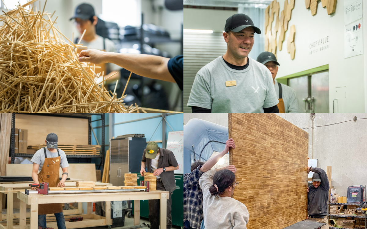 約61万本の割り箸を再生-ChopValue Japan、カナダパビリオンに循環型デザインを提供したことを発表