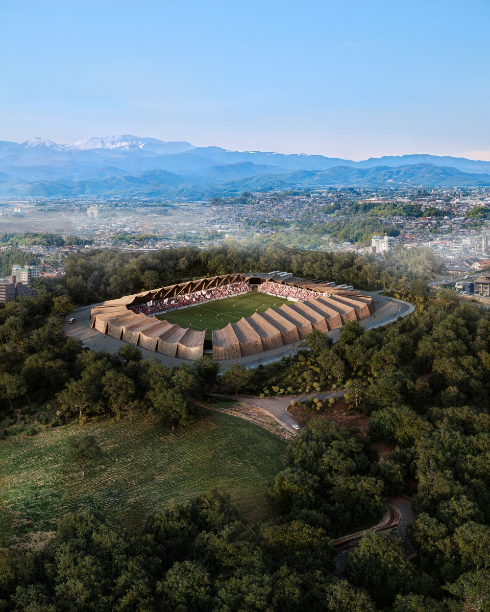 Fukushima United FC Envisions the World’s First Fully Wooden, Circular ...